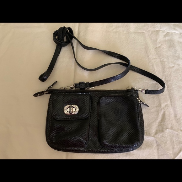 Brighton | Bags | Brighton Sling Leather With Snake Like Texture | Poshmark